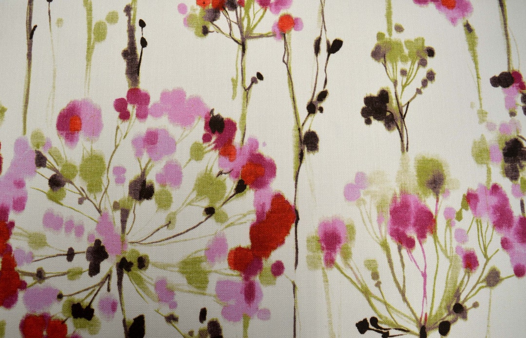 Dandelion Pink Bartson Fabric - Etsy