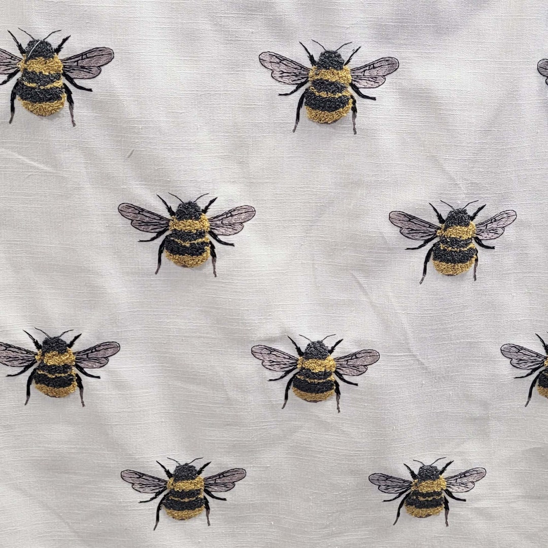 Busy Bee Honey Swavelle Mill Creek Embroidered Bee Fabric - Etsy