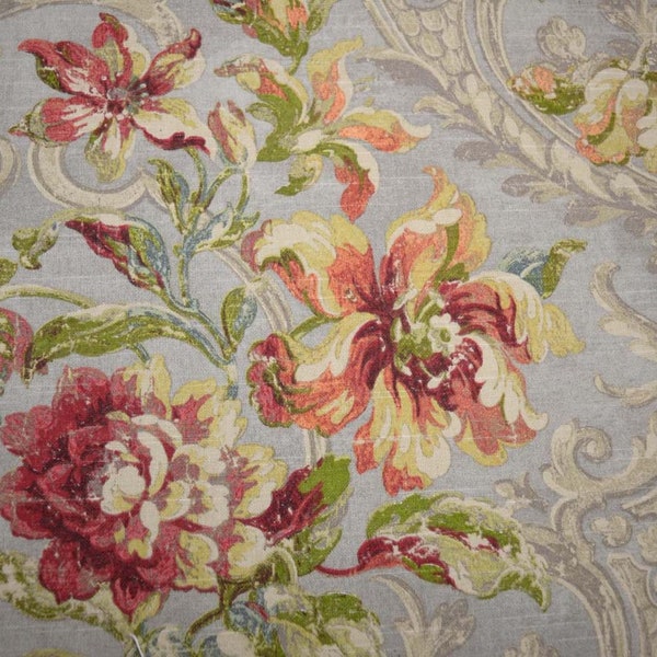 Waverly Rose Fabric - Etsy