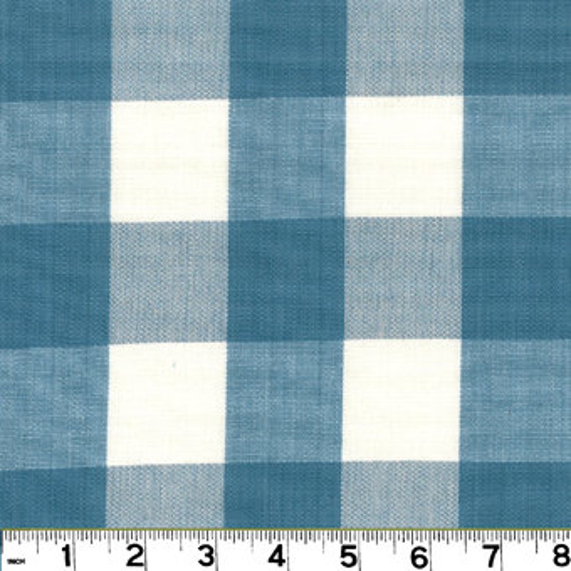 Lyme Sky Check Plaid Fabric - Etsy