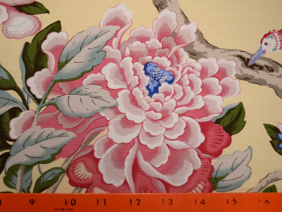 Mudan Lemon PK Lifestyles Waverly Fabric - Etsy