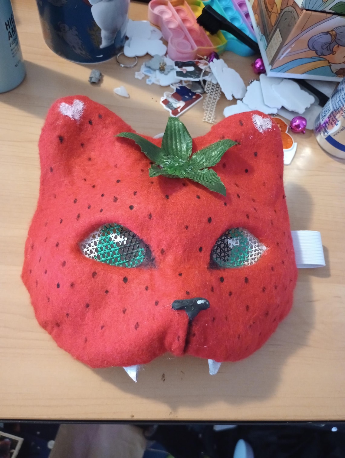 Strawberry Cat Therian Mask - Etsy