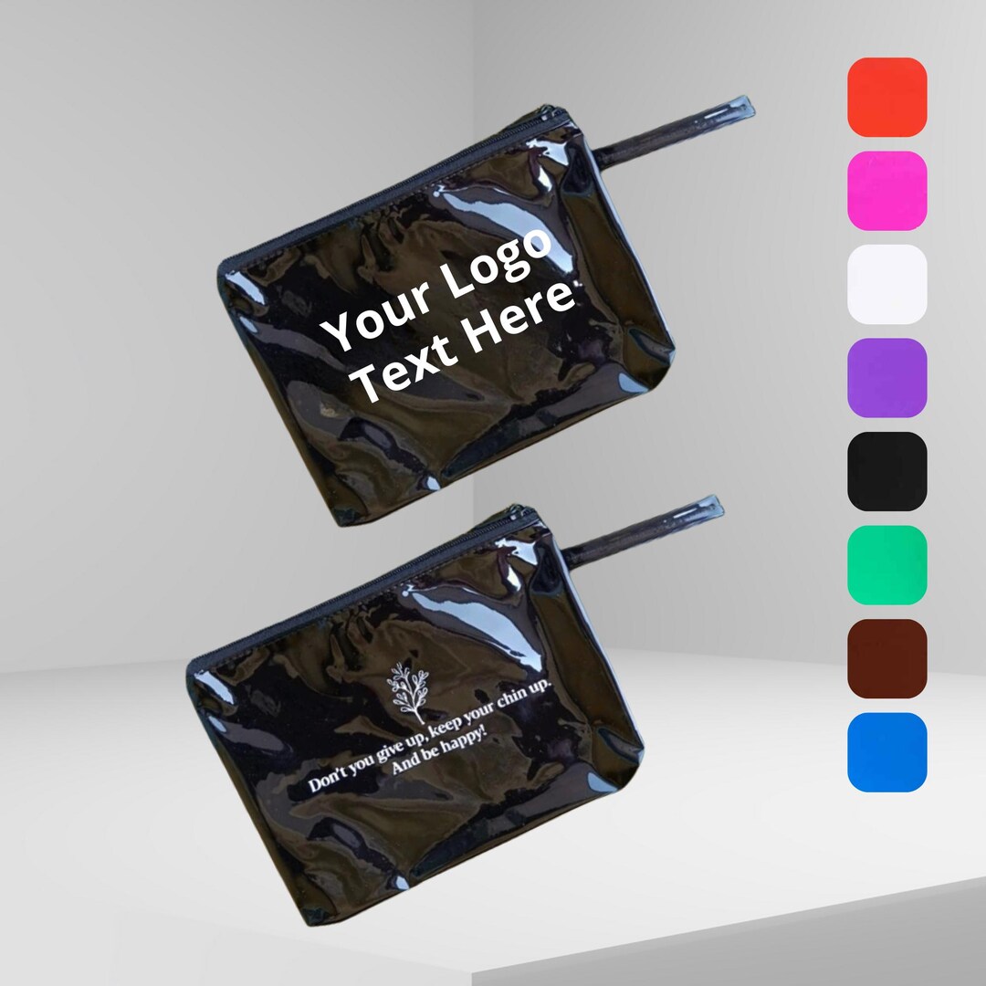 Set of 50 Custom Colorful Jelly Pouch | Waterproof Case With Print Logo ...