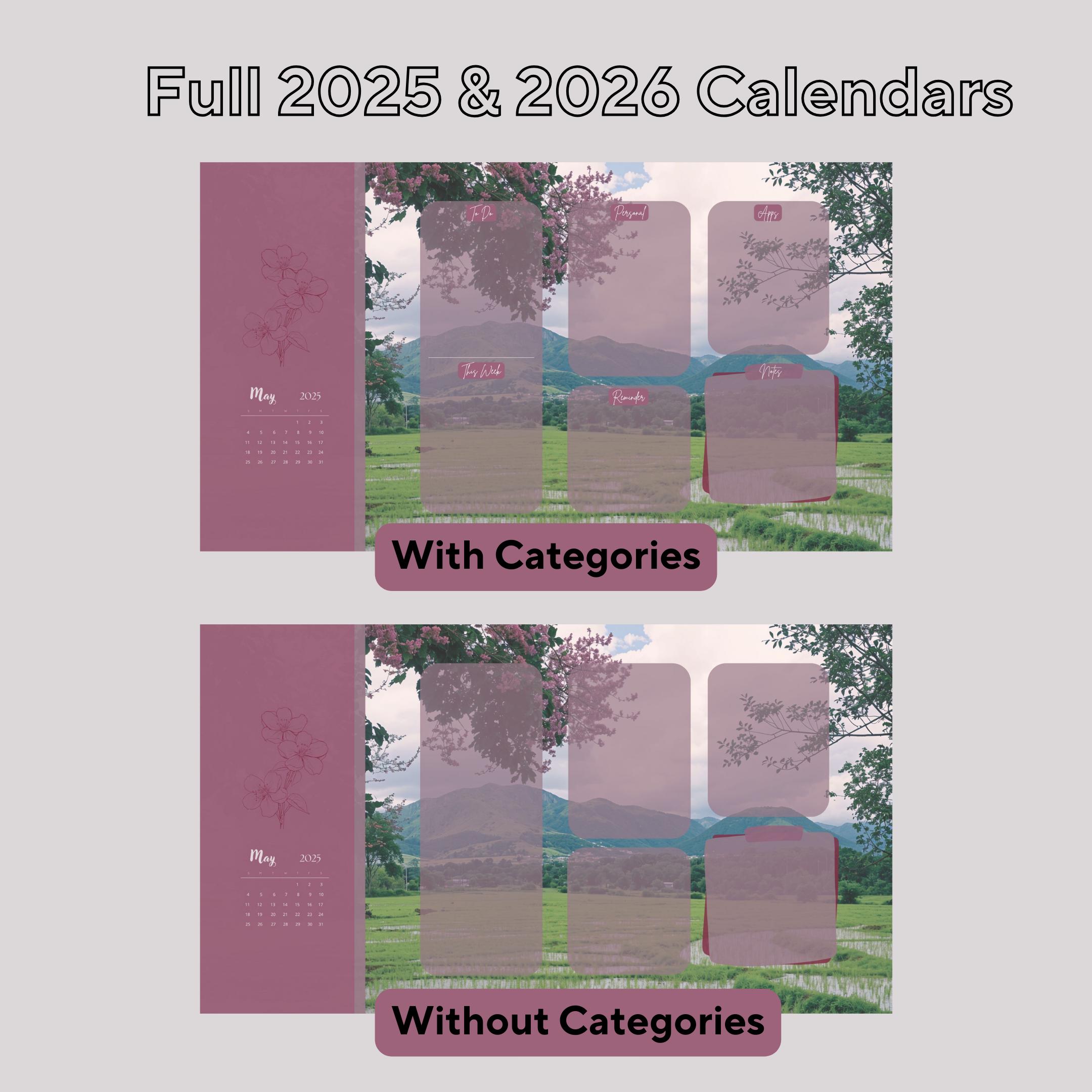 2025-2026 Desktop Organizer Wallpaper, Custom Desktop Folder Icons Set ...