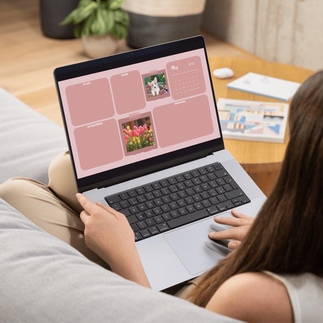 Desktop Wallpaper Organizer | 2025-2026 Calendar | Monthly Puppy ...