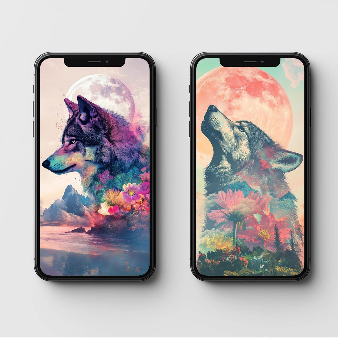 Wolf Phone Wallpaper: High-definition Digital Art (digital Download) - Etsy