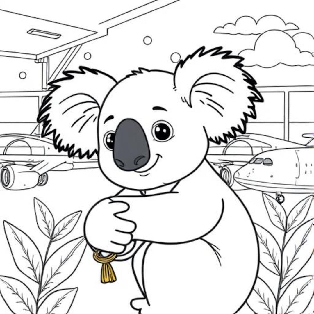 Digital Coloring Sheet, Children's Art and Craft, Australian Coloring ...