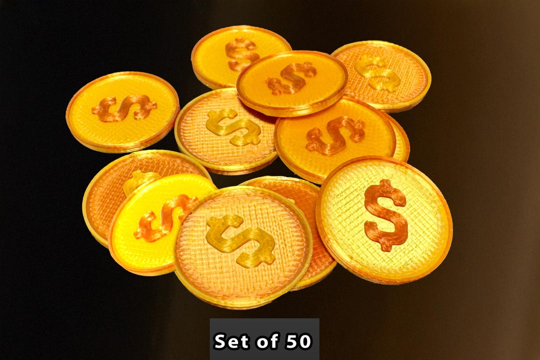 Gold & Copper Game Tokens – Eco-friendly PLA Bioplastic Chips - Etsy