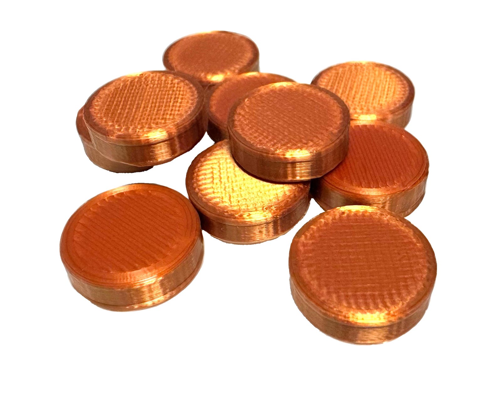 Copper Colored Game Tokens – Shiny RPG PLA Pieces for Tabletop ...