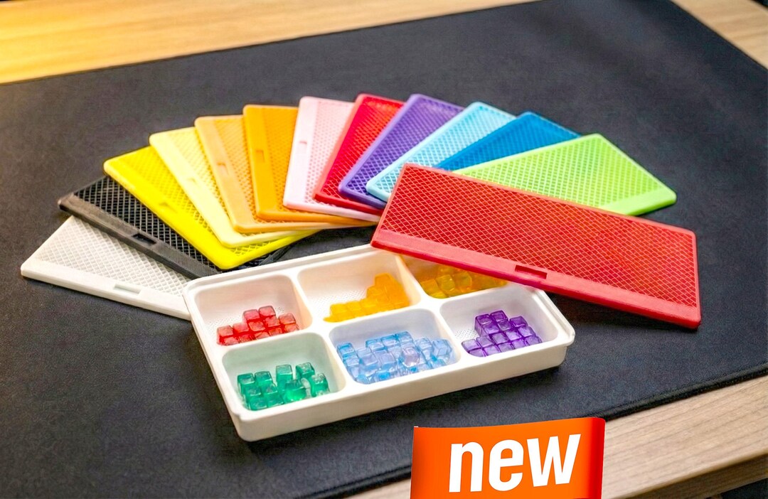 Modular Board Game Token Tray With Lids, Color-coded Organizer - Etsy
