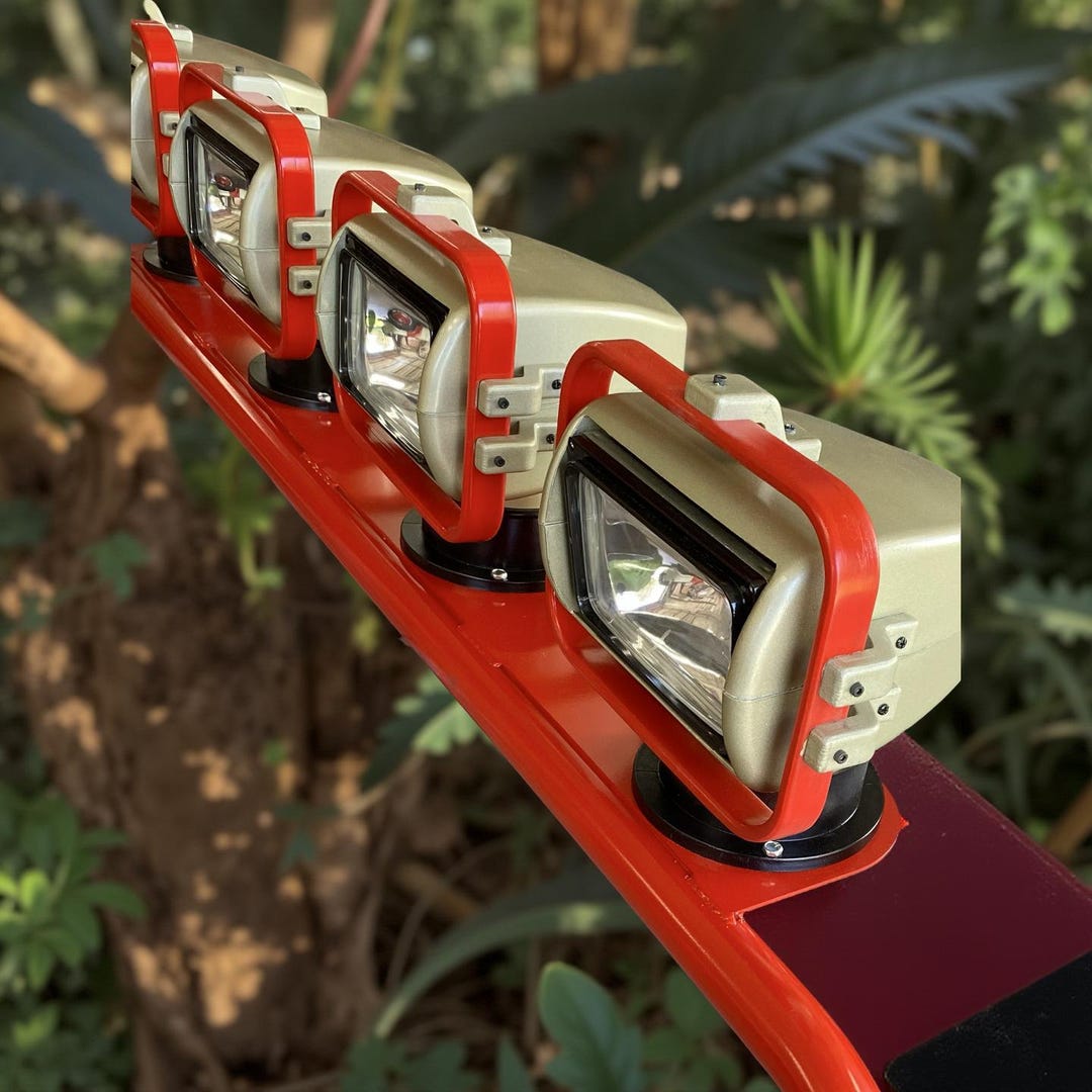 Painted Jabsco Light Rings for Jurassic Park Jeep Replicas (set of 4 ...