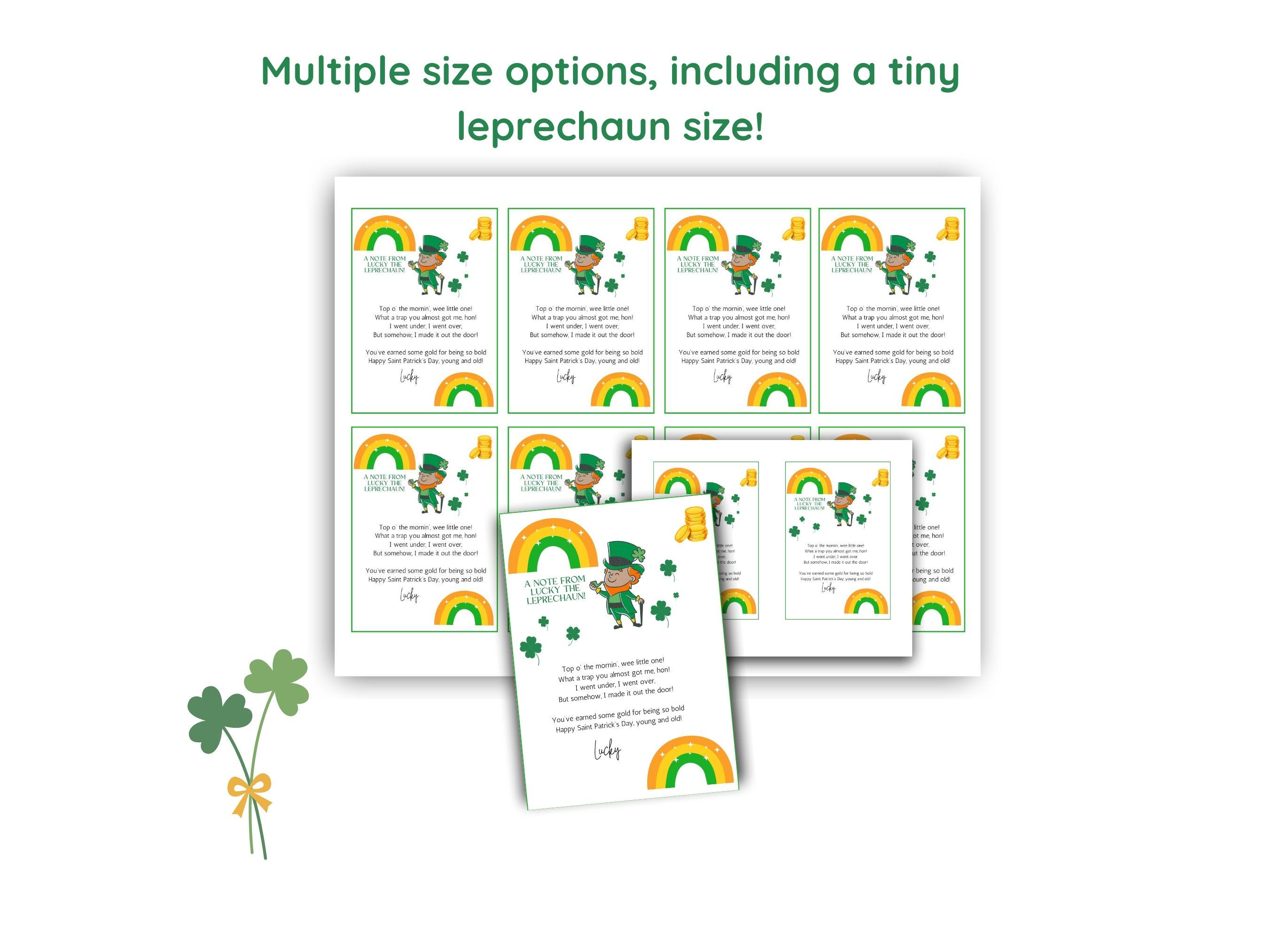 Leprechaun Letter for Kids, Printable Leprechaun Letter, Leprechaun ...