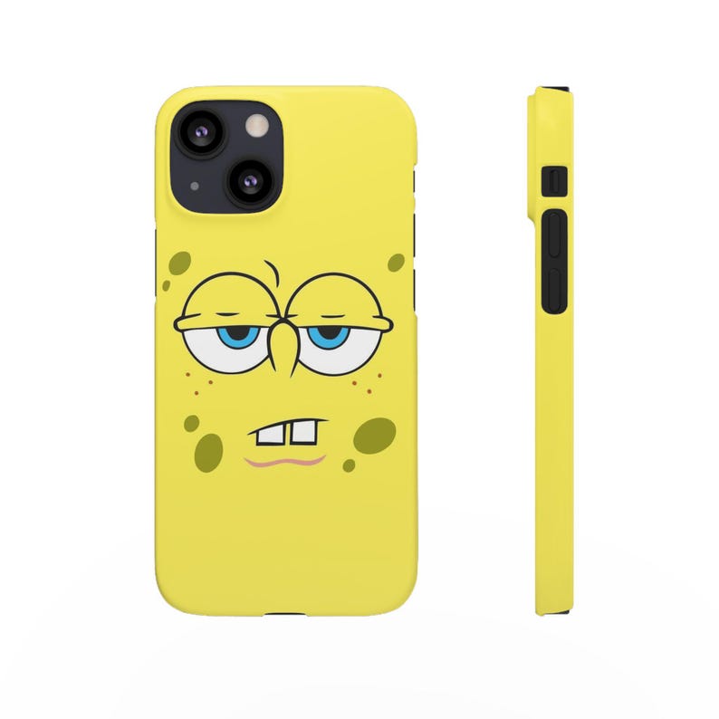 Spongebob Snap Case, Fun Phone Cover, Cute Yellow Protection, Gifts for ...