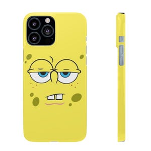 Spongebob Snap Case, Fun Phone Cover, Cute Yellow Protection, Gifts for ...
