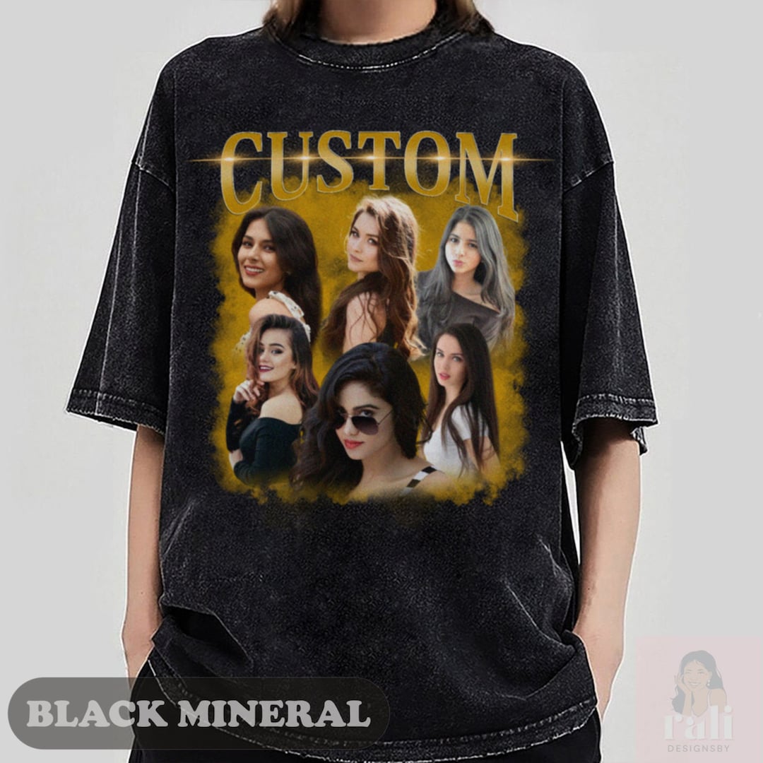 Custom Bootleg Rap Tee, Custom Photo Vintage Graphic 90s Tshirt, Custom ...