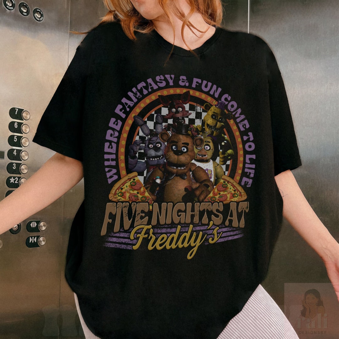 Five Nights at Freddy's Vintage Shirt, Five Nights at Freddys Tee, Five ...