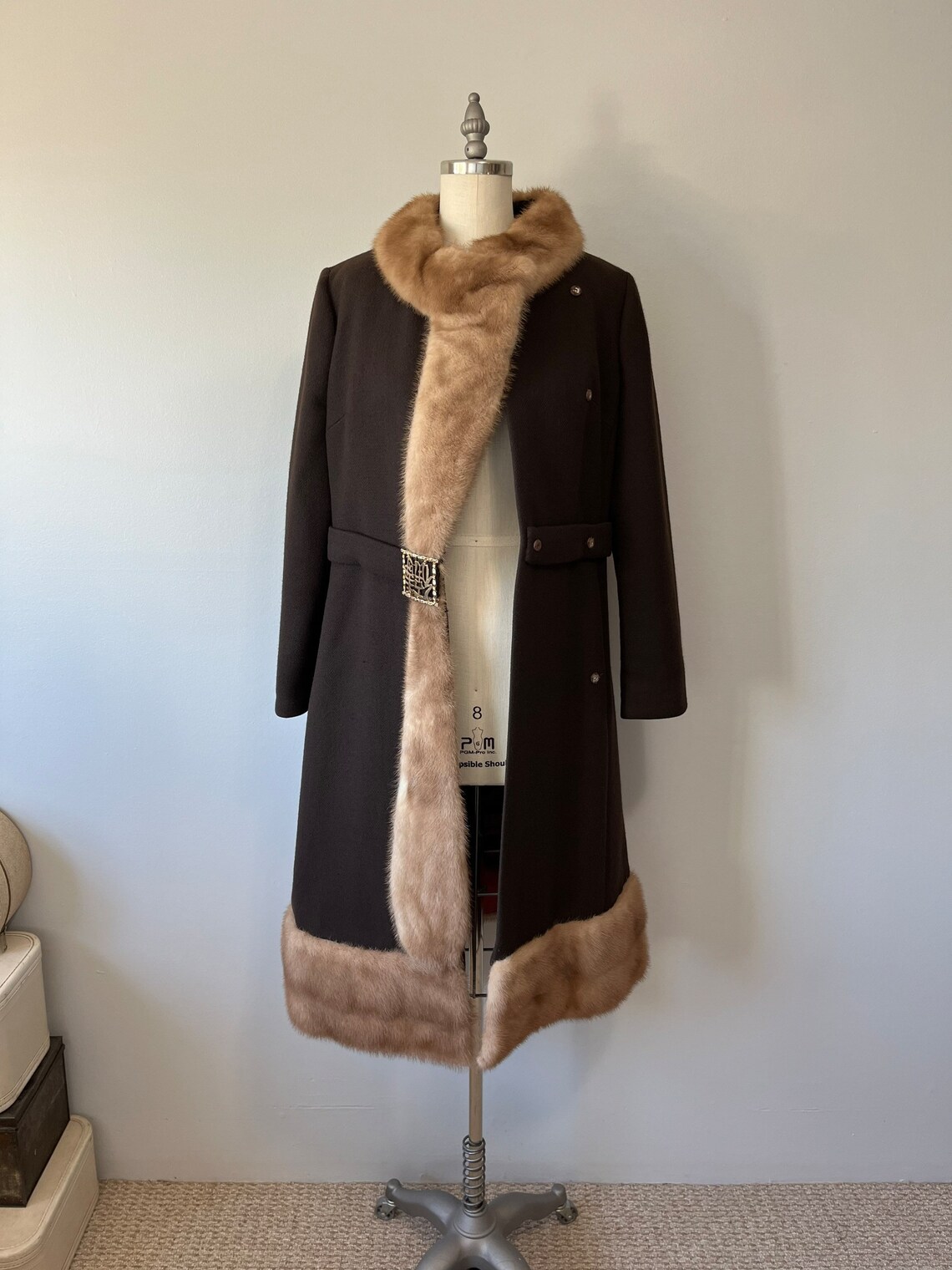 Classy Brown Coat / Vintage Fall Wear / Brown Coat / Fur - Etsy