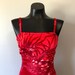 80s One Piece Swimsuit / Vintage Red Bathing Suit / Hawaiian Hibiscus ...