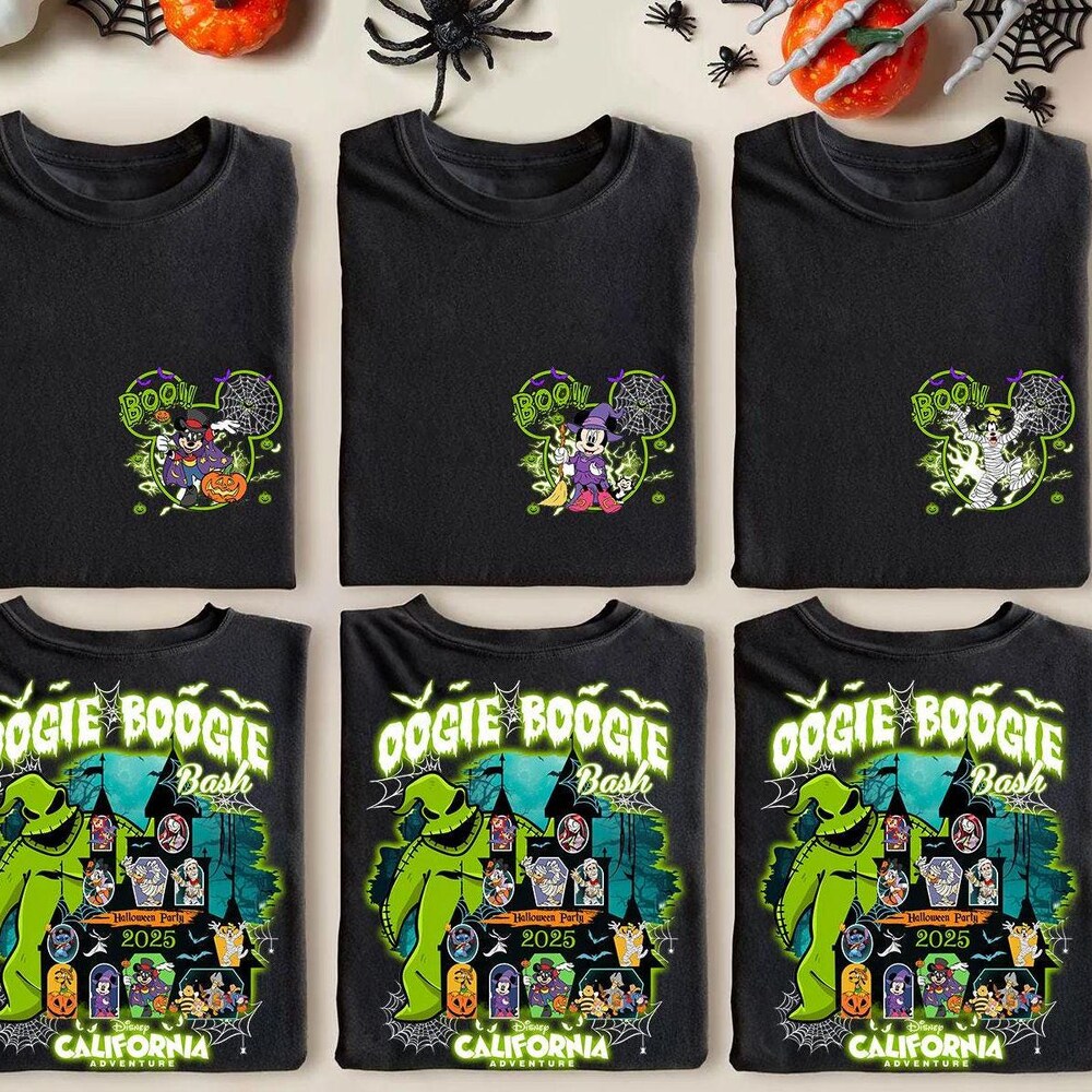 Personalized Oogie Boogie Bash 2025 Shirt, Mickey Stitch Oogie Boogie ...