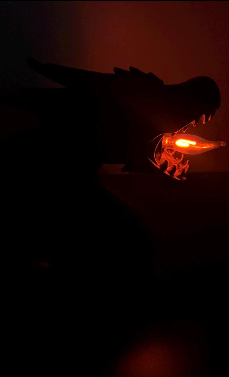 3D Printed Dragon Flame Lantern: Color-shifting Firelight Lamp - Etsy