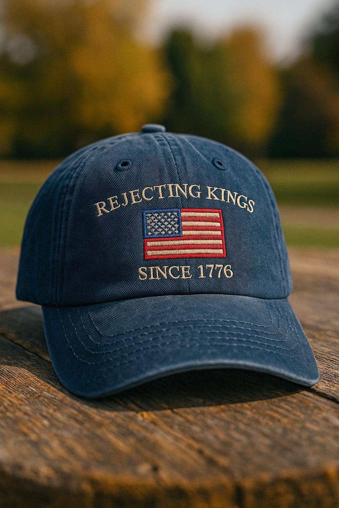 Rejecting Kings Since 1776 Embroidered Hat - Anti-authoritarianism, Pro ...