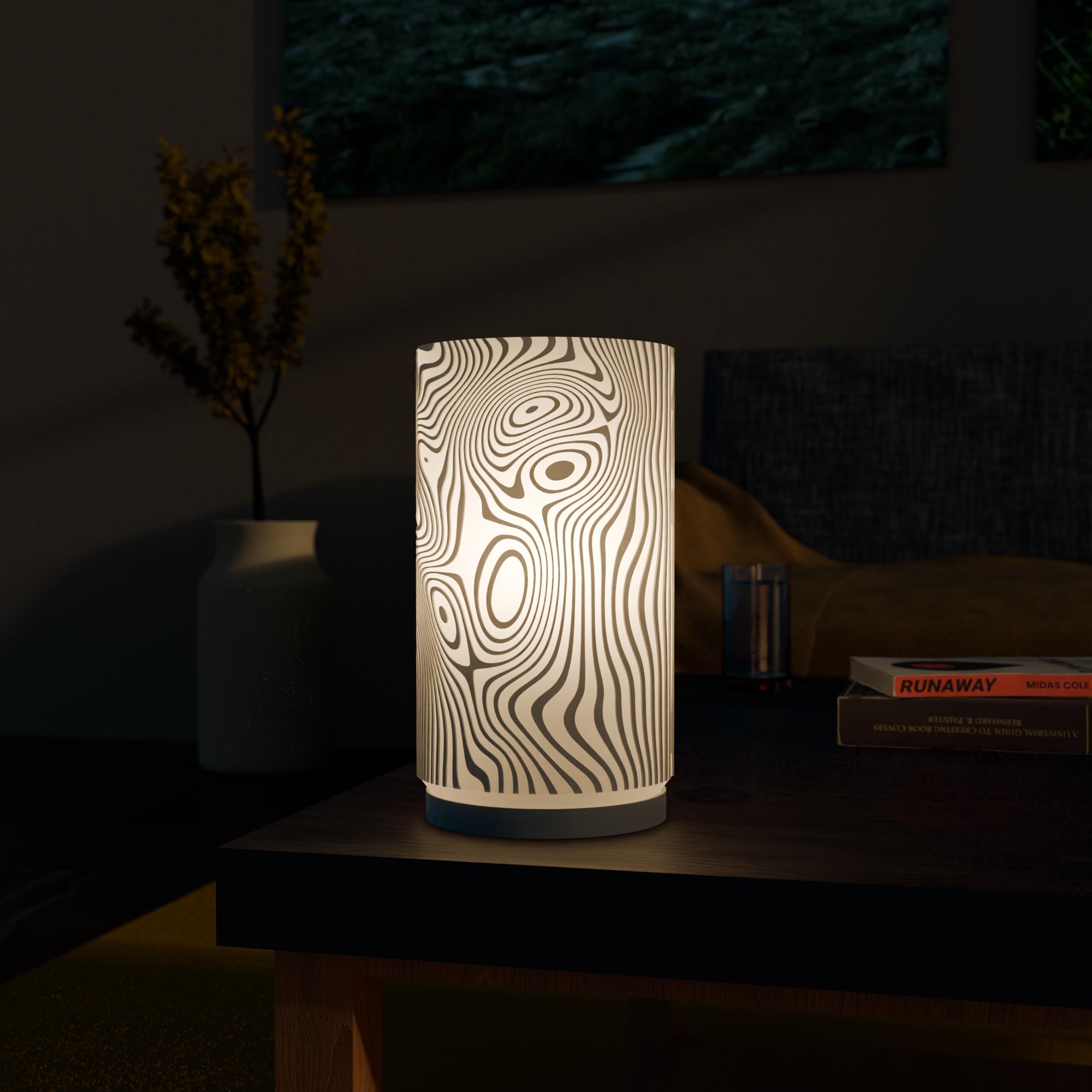 Drift Glow 3D Printed LED Lamp – Modern Ambient Night Light, Unique ...