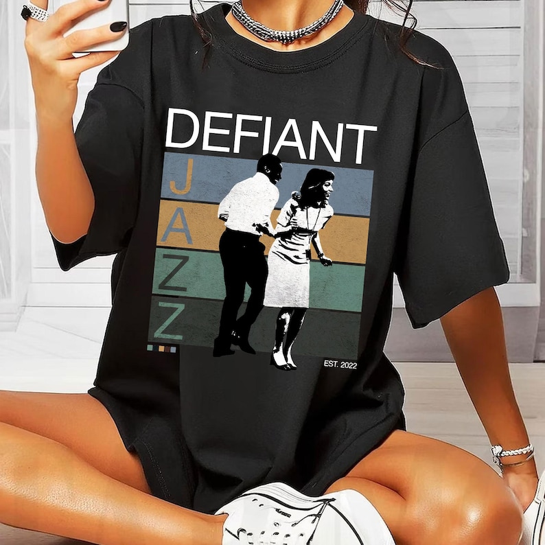 Defiant Jazz PNG, Retro Vintage 90s Severance TV Show Design, Digital ...