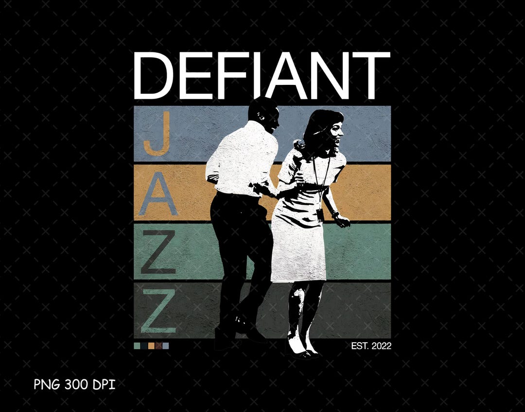 Defiant Jazz PNG, Retro Vintage 90s Severance TV Show Design, Digital ...