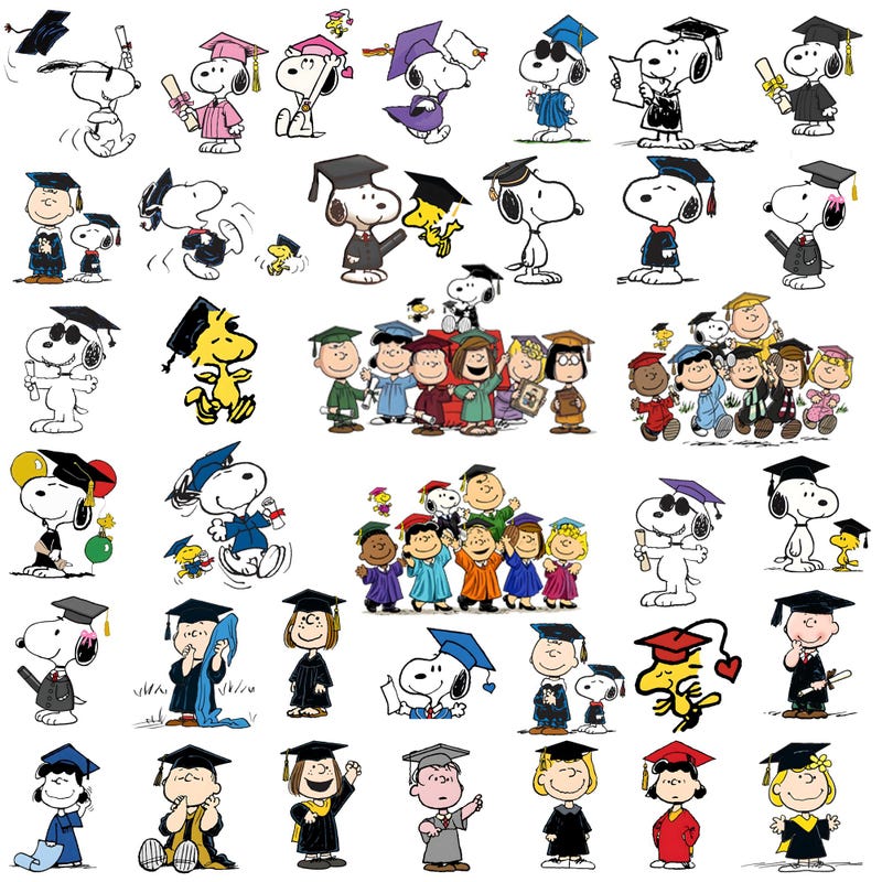 Snoopy Graduation - Etsy