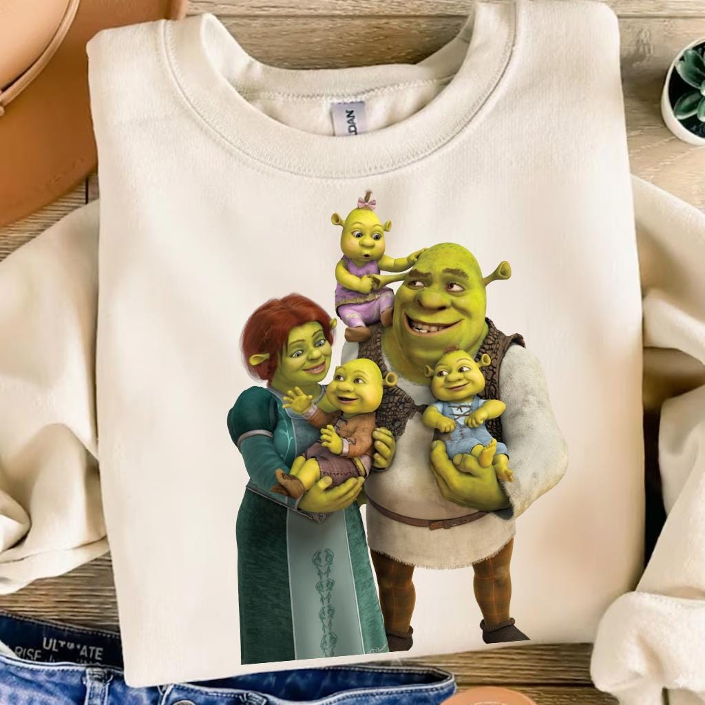 Shrek Clipart, Shrek PNG Bundle, Digital Files for Shrek Birthday With ...