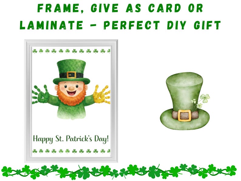 Leprechaun Art | St. Patrick's Day Handprint Craft | Handprint Art ...