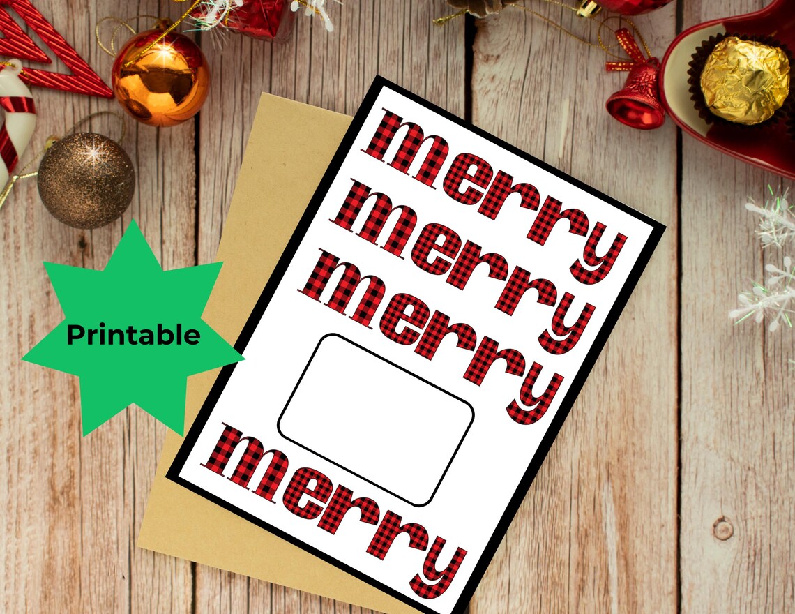 Printable Christmas Gift Card Holder Card | Fun Holiday Gift Card ...