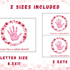 Valentine Handprint Craft for Kids | Printable Valentine Activity ...