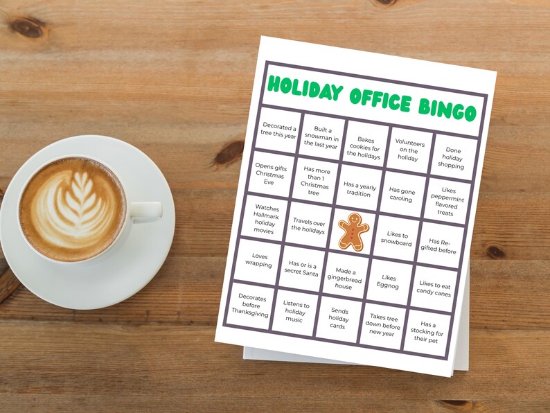 Holiday Printable Team Building Games | Ice Breaker Games | Office ...