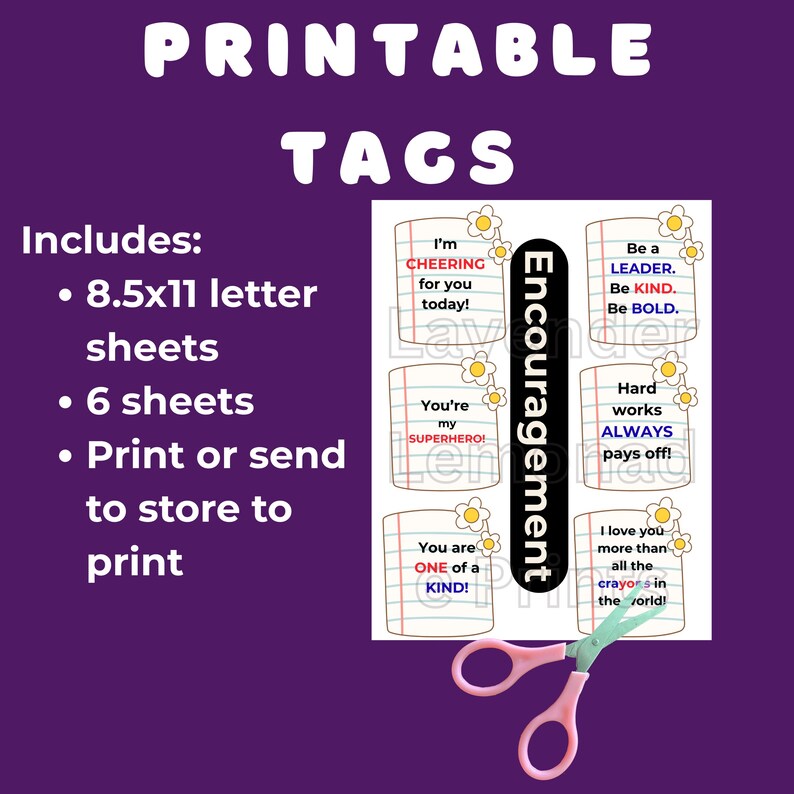 Printable Lunch Box Notes for Kids | Encouragement Cards | Motivational ...
