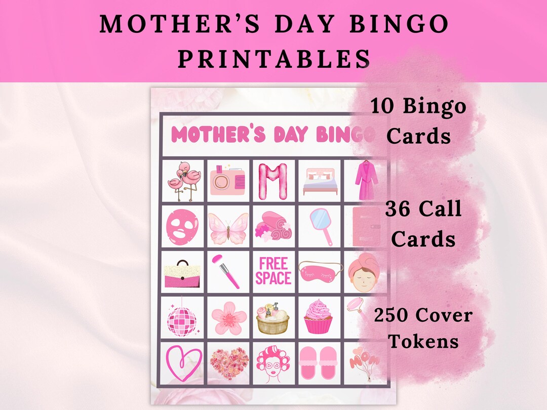Mother's Day Bingo | Gift for Her | Mother's Day Game | Done for You ...