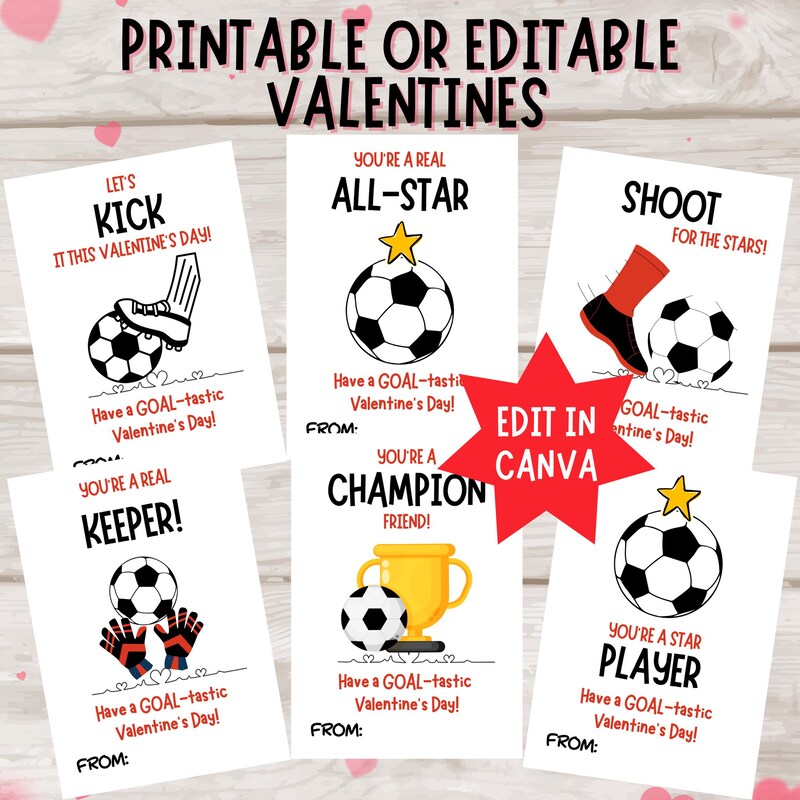 Soccer Valentine - Etsy
