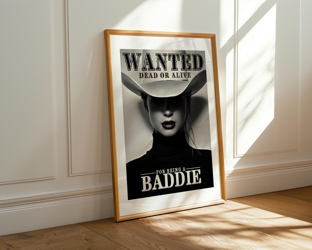 Wanted Poster Cowgirl Print • Western Wall Art • Halftone Cowgirl Art ...