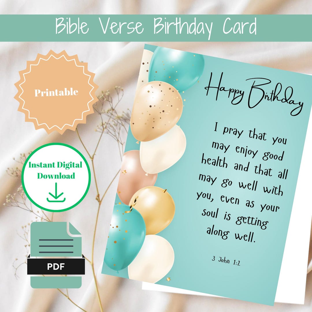 Bible Verse Birthday Wishes, Biblical Birthday Messages, Scripture ...