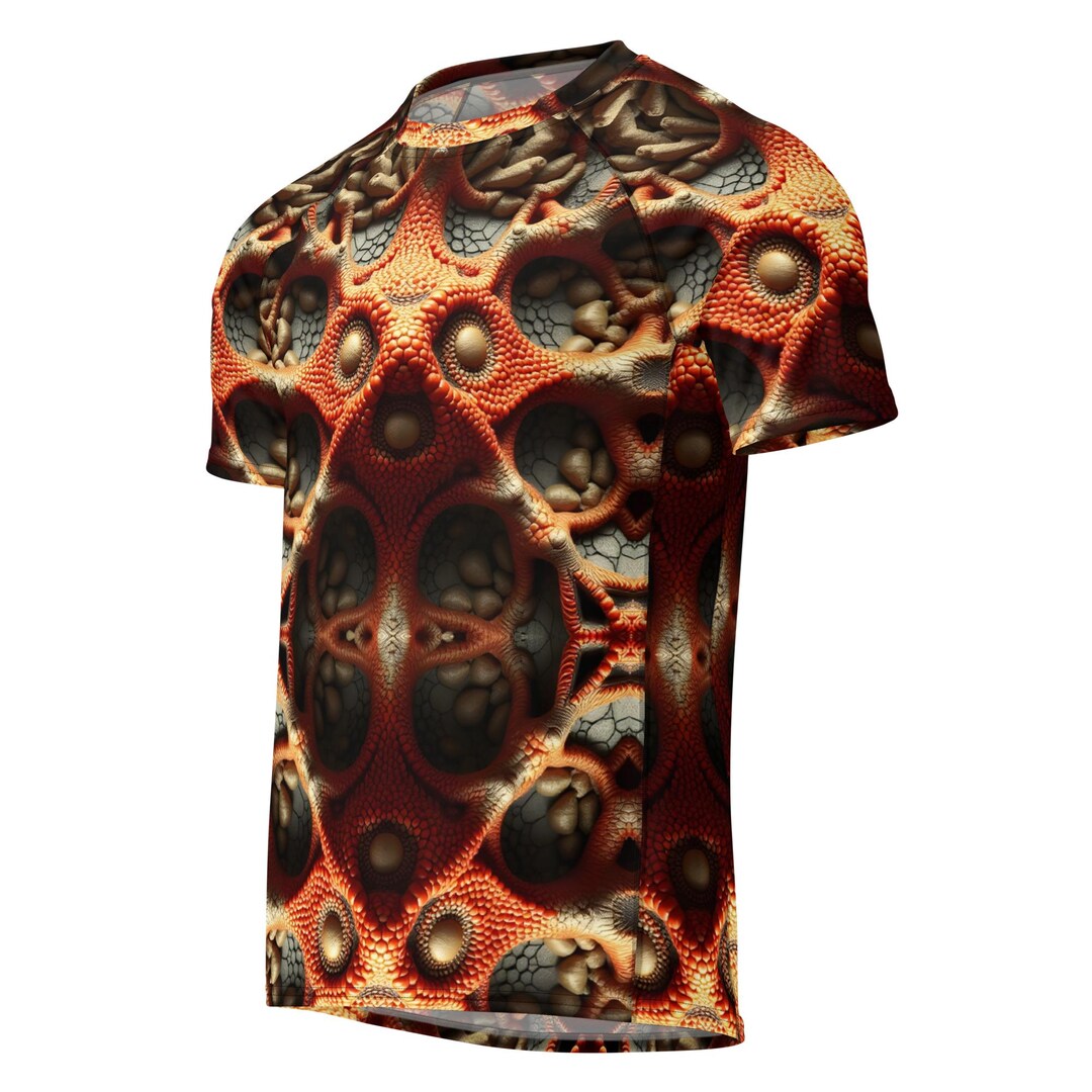 Gross Out Lizard Beak Skin Men’s Rash Guard - Etsy