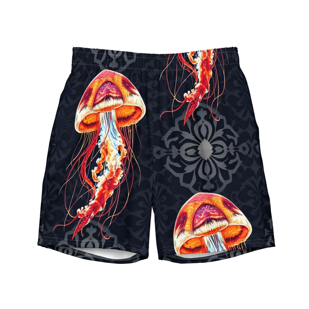 Jellyfish Amber Purple Swim Trunks - Etsy