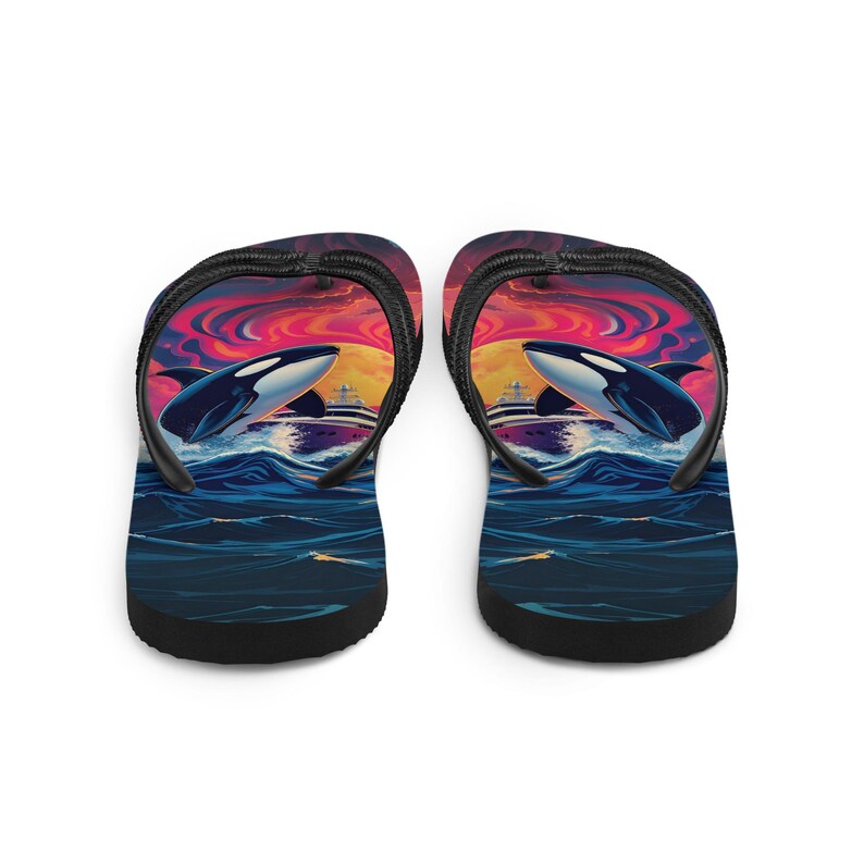 Orca Eat the Rich Flip-flops - Etsy