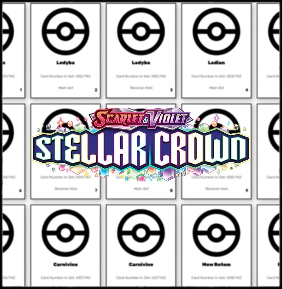 Printable Pokémon Stellar Crown (EN) Binder Placeholder – Plain Version ...