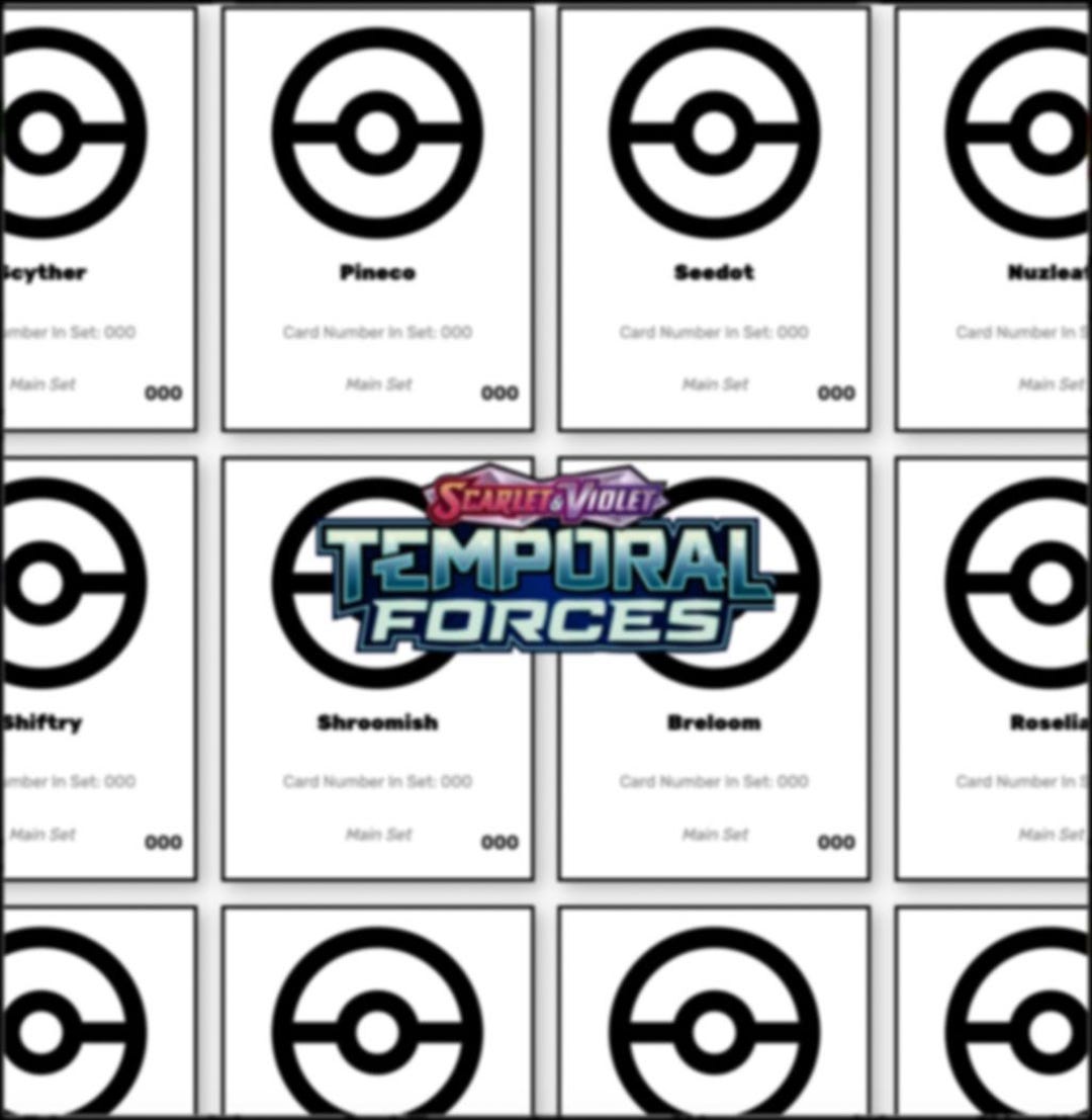 Temporal Forces Pokémon Binder Placeholder – Main Set – Plain Poké Ball ...