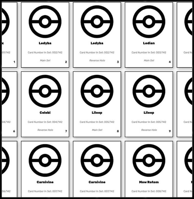 Printable Pokémon Stellar Crown (EN) Binder Placeholder – Plain Version ...