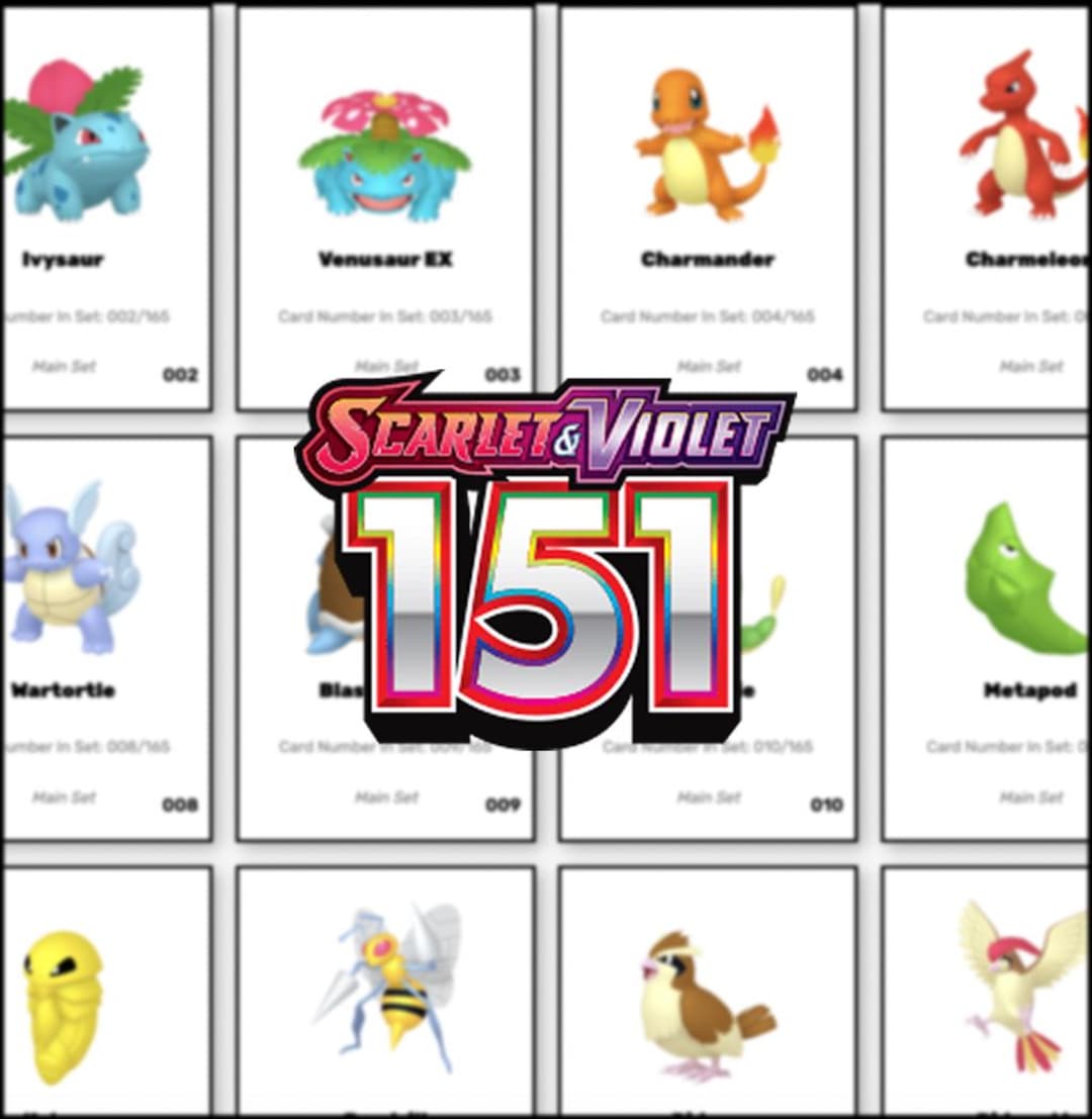 Printable Pokémon 151 Binder Placeholder – Main Set & Master Set ...