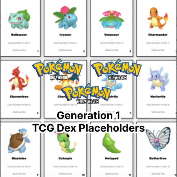 Pokeplaceholders - Etsy