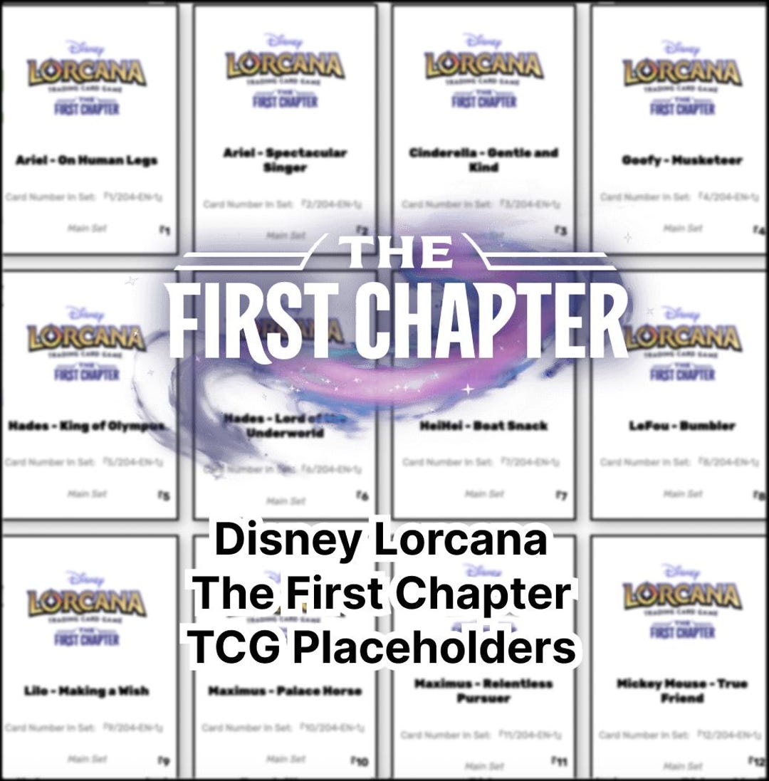 Disney Lorcana: the First Chapter Binder Placeholder – Digital Download ...