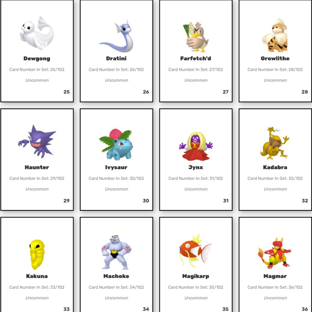 Pokemon Base Set (1999) Binder Placeholder - Etsy