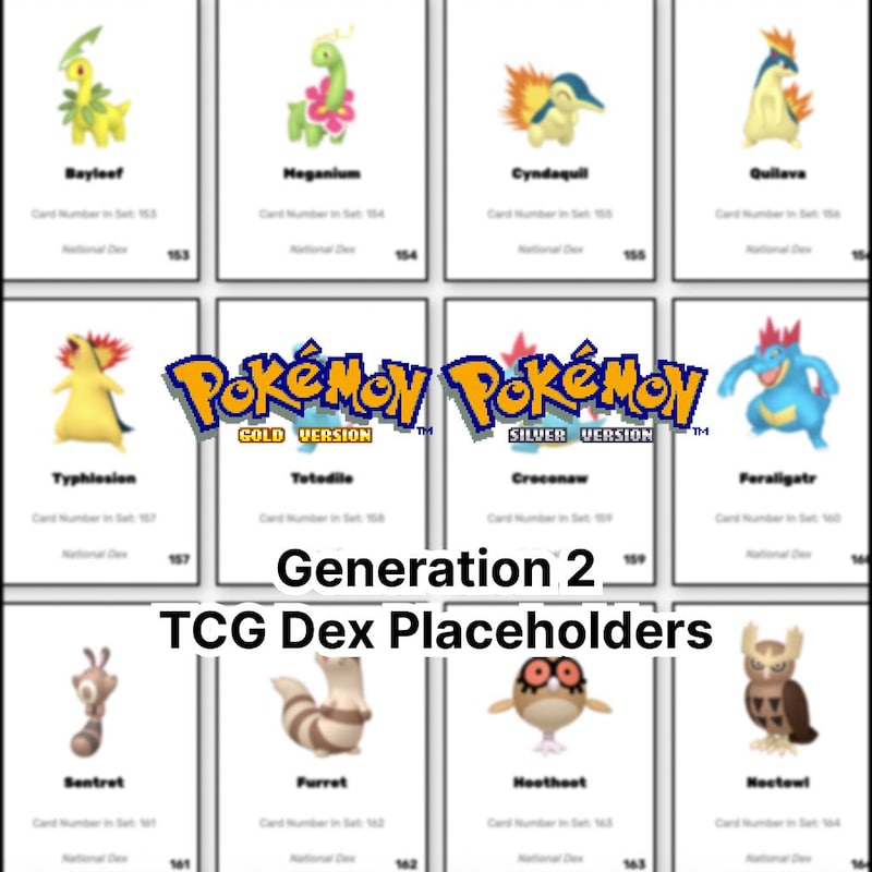 Pokedex Placeholders - Etsy